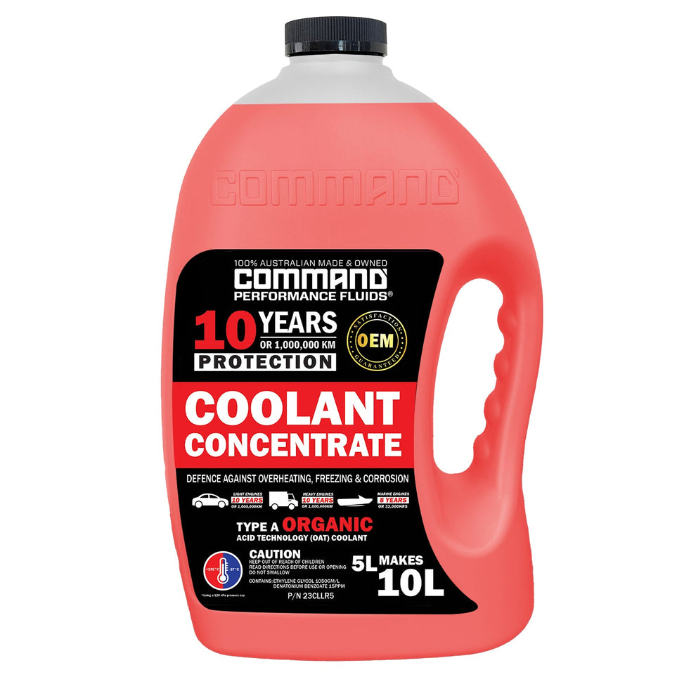 COMMAND 5L RED COOLANT LONGLIFE CONCENTRATE – Command Auto