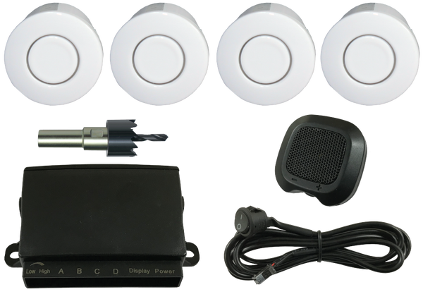 REVERSING SENSOR KIT - WHITE SENSORS & BUZZER – Command Auto