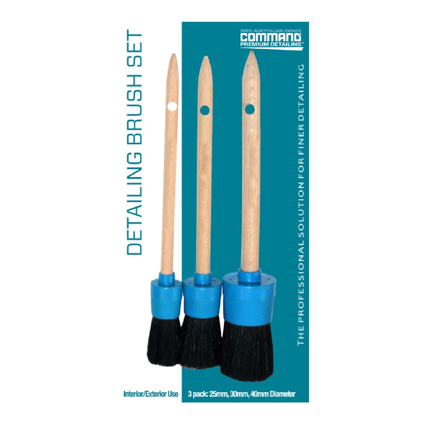 DETAILING BRUSH SET - 3 PACK – Command Auto
